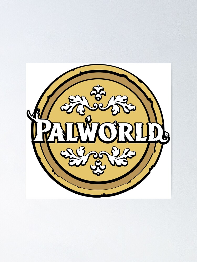 "Palworld Ornate Fan Logo" Poster for Sale by ThomasKadmon | Redbubble