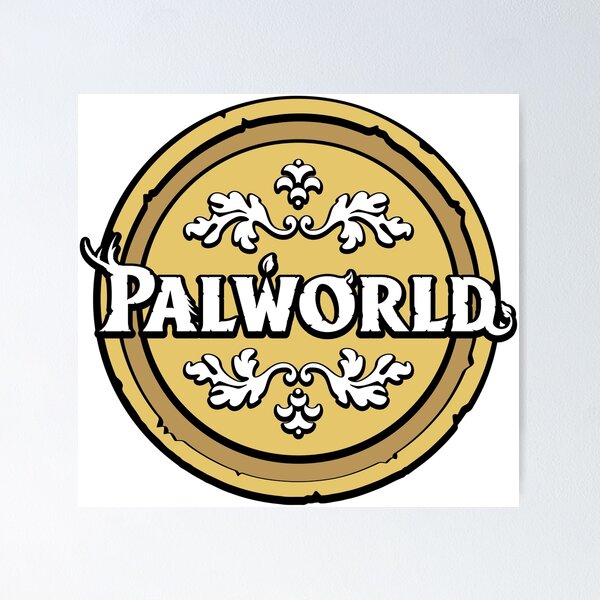 "Palworld Ornate Fan Logo" Poster for Sale by ThomasKadmon | Redbubble