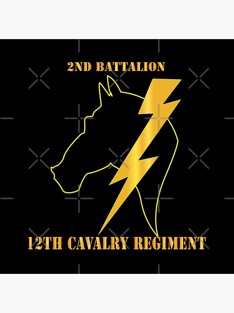 " Army - 2nd Battalion 12 Cavalry Regiment" Art Board Print for Sale by ...