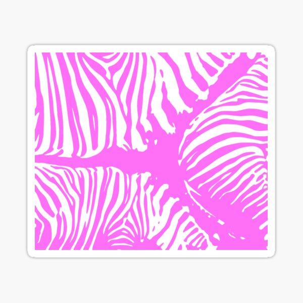 "Zebra Camo Pattern - Pink" Sticker for Sale by Quooki | Redbubble