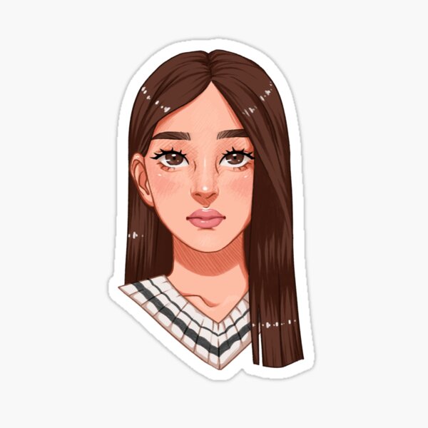 "New Jeans' Hanni Cartoon" Sticker for Sale by jjensenart | Redbubble