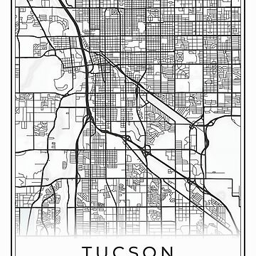 "Tucson City Map" Poster for Sale by wally-prints | Redbubble