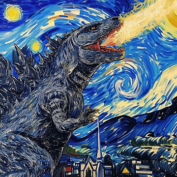 "Vincent Van Gojira, Vincent Van Goghzilla, Godzilla Destroying The ...