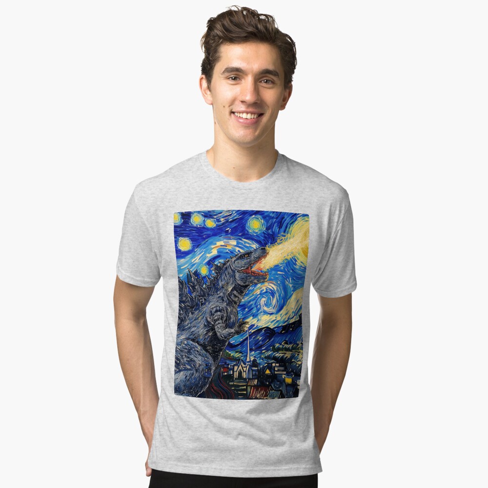"Vincent Van Gojira, Vincent Van Goghzilla, Godzilla Destroying The ...