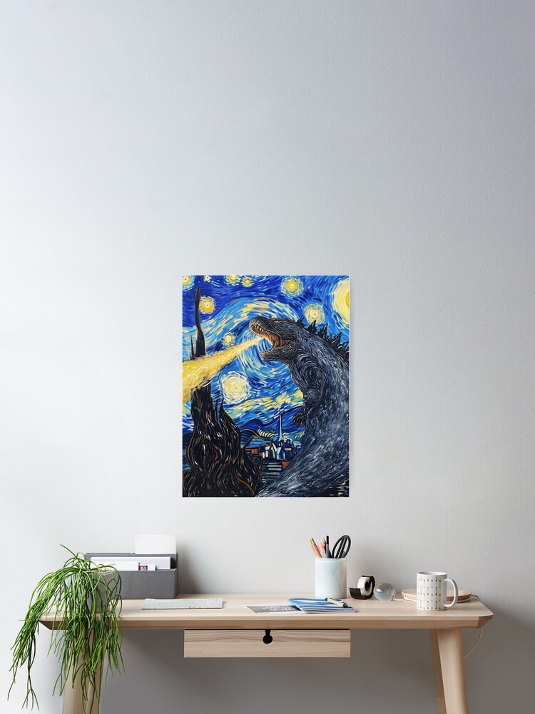 "Vincent Van Gojira, Vincent Van Goghzilla, Godzilla Destroying The ...