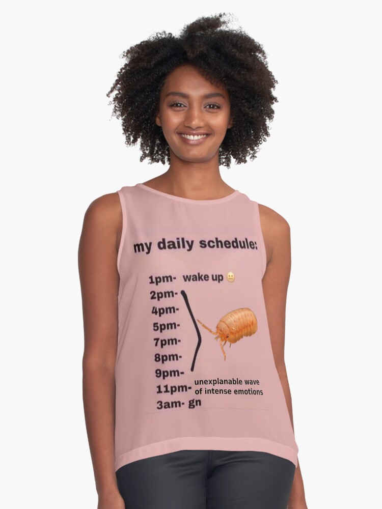 "roly poly daily schedule isopod" Sticker for Sale by staticc | Redbubble