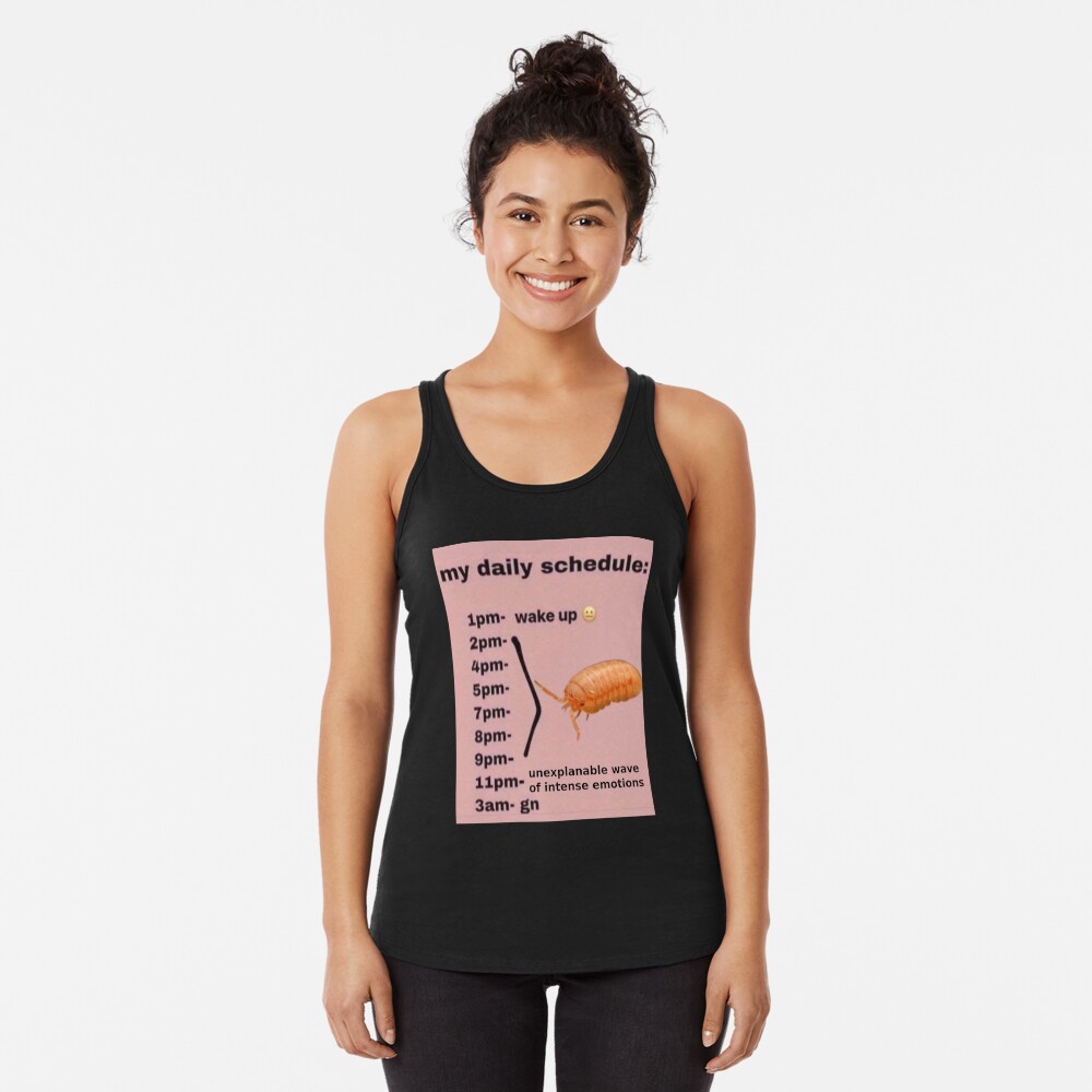 "roly poly daily schedule isopod" Sticker for Sale by staticc | Redbubble