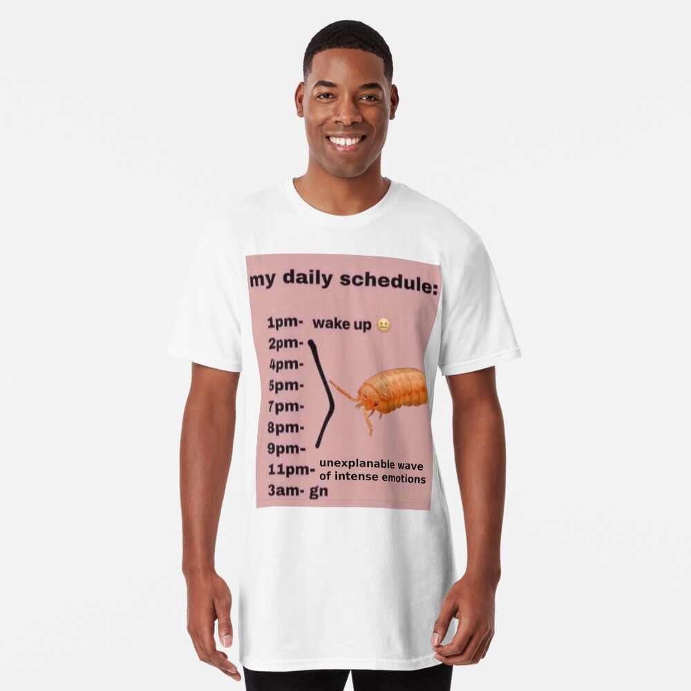 "roly poly daily schedule isopod" Sticker for Sale by staticc | Redbubble