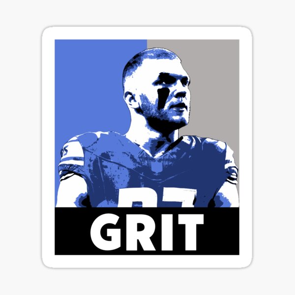 "Aidan Hutchinson Detroit GRIT " Sticker for Sale by SpursOnShirts ...