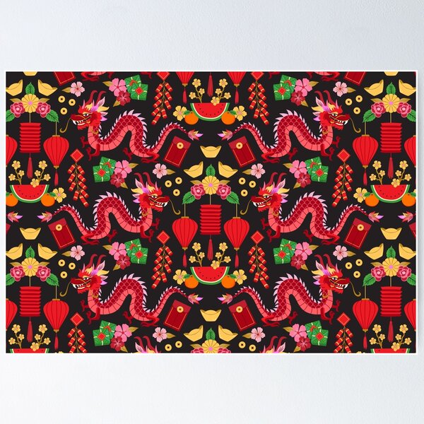 "Lunar New Year - Vietnamese Tet " Poster for Sale by Jennifer Ladd ...