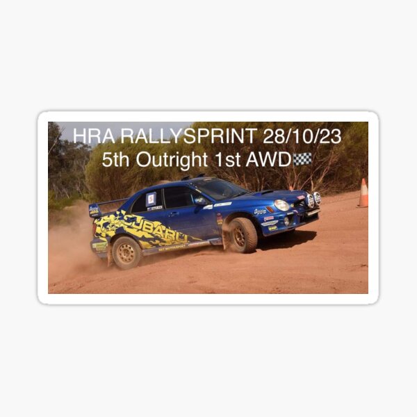 "HRA RALLYSPRINT 2023" Sticker for Sale by SRTMOTORSPORT | Redbubble