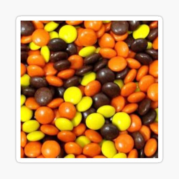"reeses pieces" Sticker for Sale by coolshop123 | Redbubble