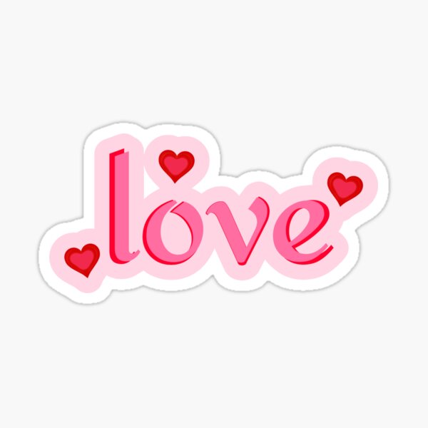 "love" Sticker for Sale by mandy-2527 | Redbubble