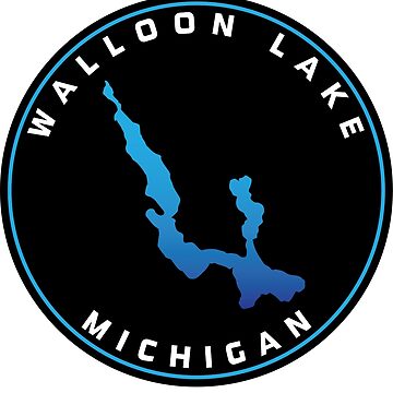 "Walloon Lake Michigan" Sticker for Sale by SwiftSlothMedia | Redbubble