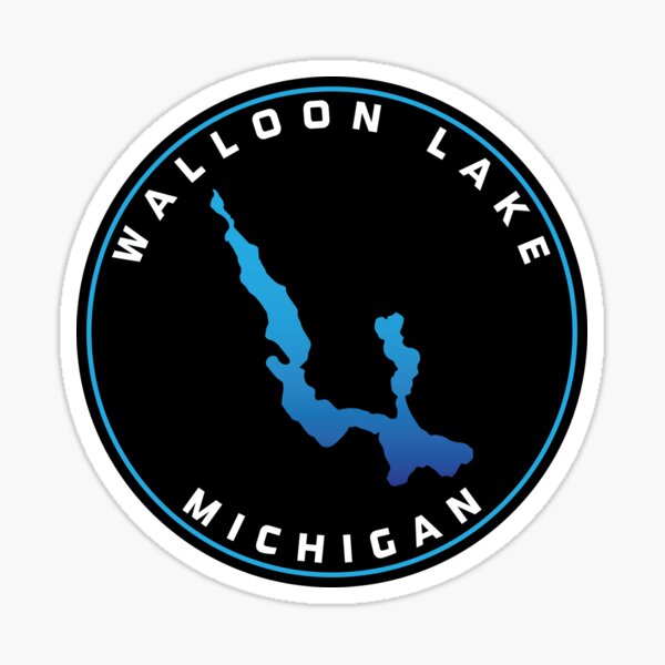 "Walloon Lake Michigan" Sticker for Sale by SwiftSlothMedia | Redbubble