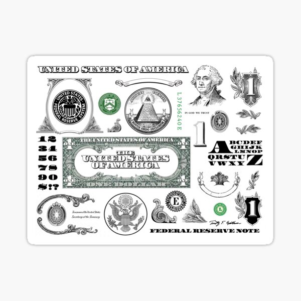 "One Dollar Bill Design Images Graphics Vignette Cash Currency Money ...