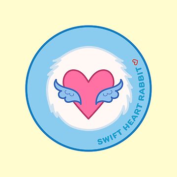 "Swift Heart Rabbit Caring Cousin Badge " Sticker for Sale by ...