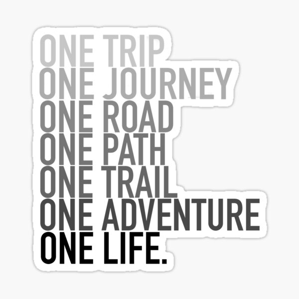 "One Life." Sticker for Sale by jurassicjoe | Redbubble