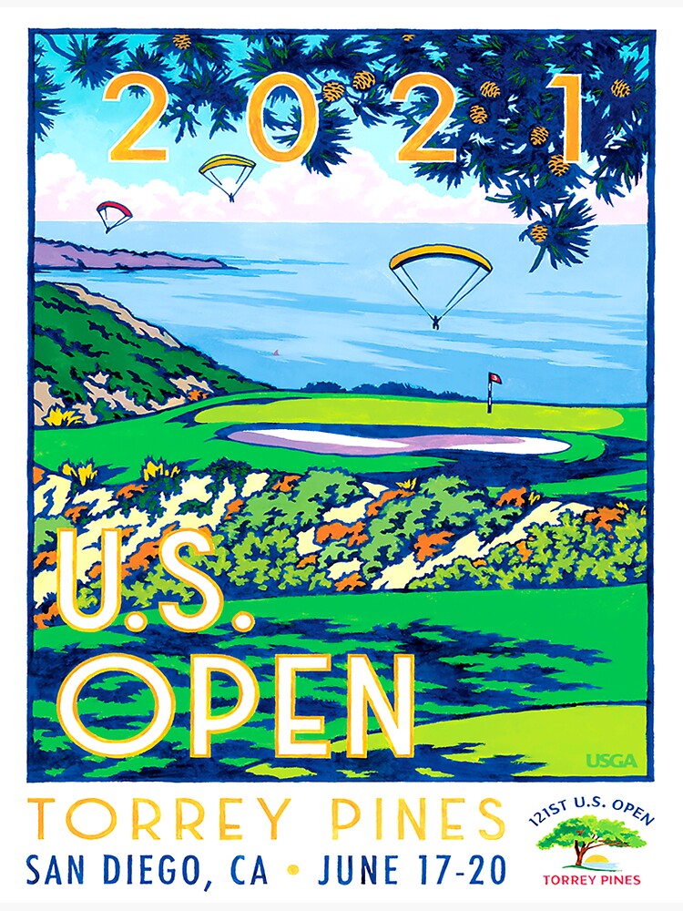 "Course Open Torrey Pines" Sticker for Sale by Tim-Burt | Redbubble