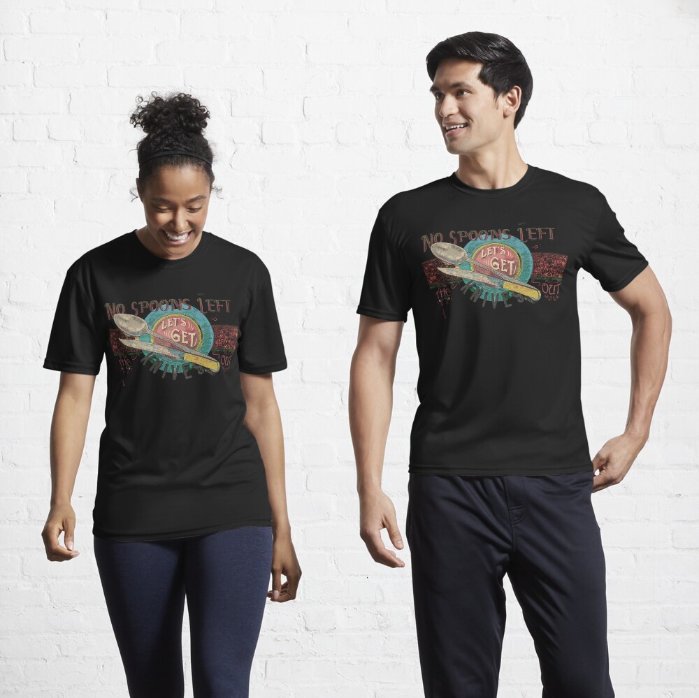 "No spoons left, let’s get the knives out" Sticker by EchoppeDeLoki ...