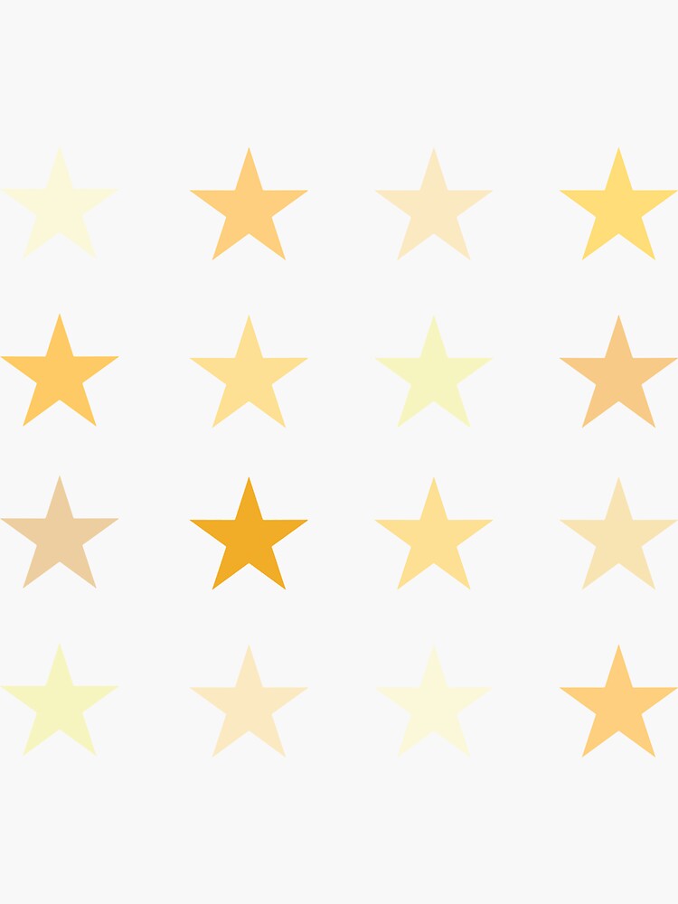 "yellow stars sticker pack" Sticker for Sale by jadechase | Redbubble