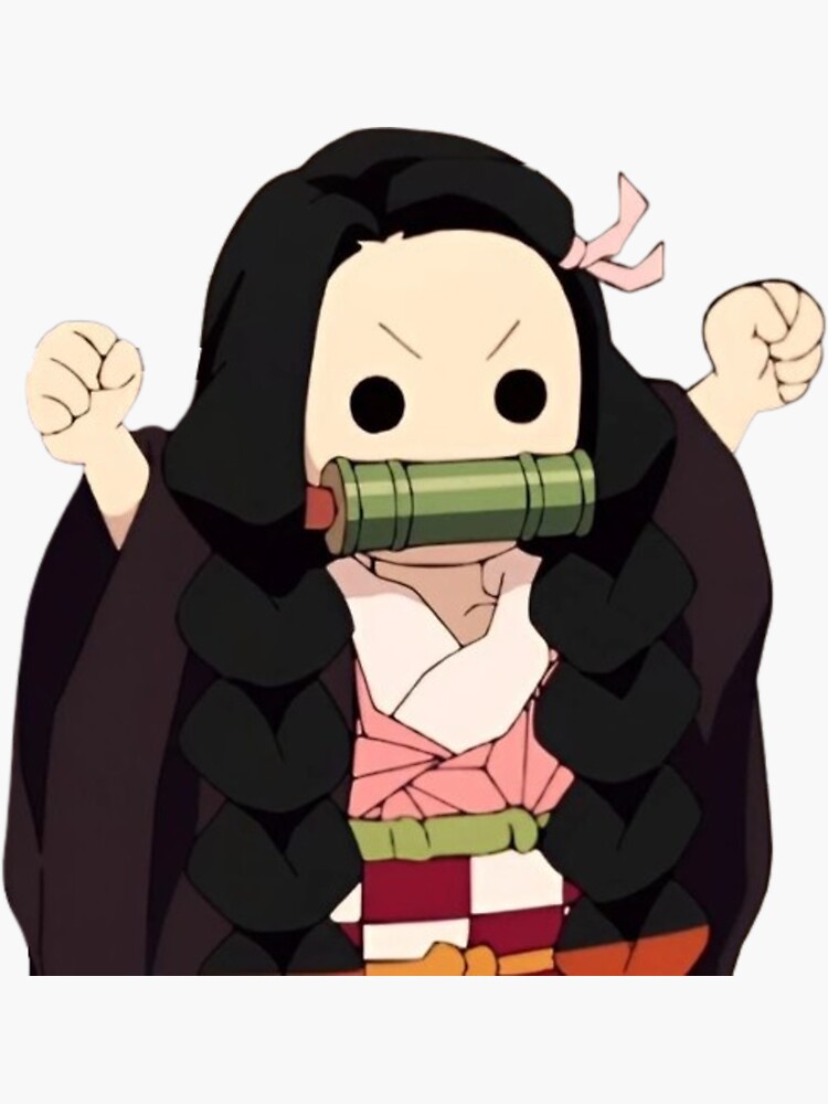 "Goofy face Nezuko" Sticker by PinkSkyy | Redbubble