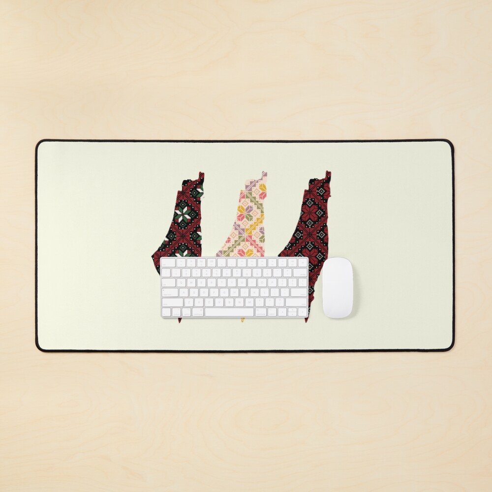 "set of Palestine map, 3 embroidery map , tatreez map " Sticker for ...