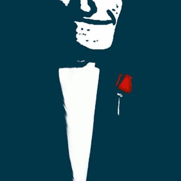 "Godfather Trollface Despair - Trollface Corleone Premium " Sticker for ...