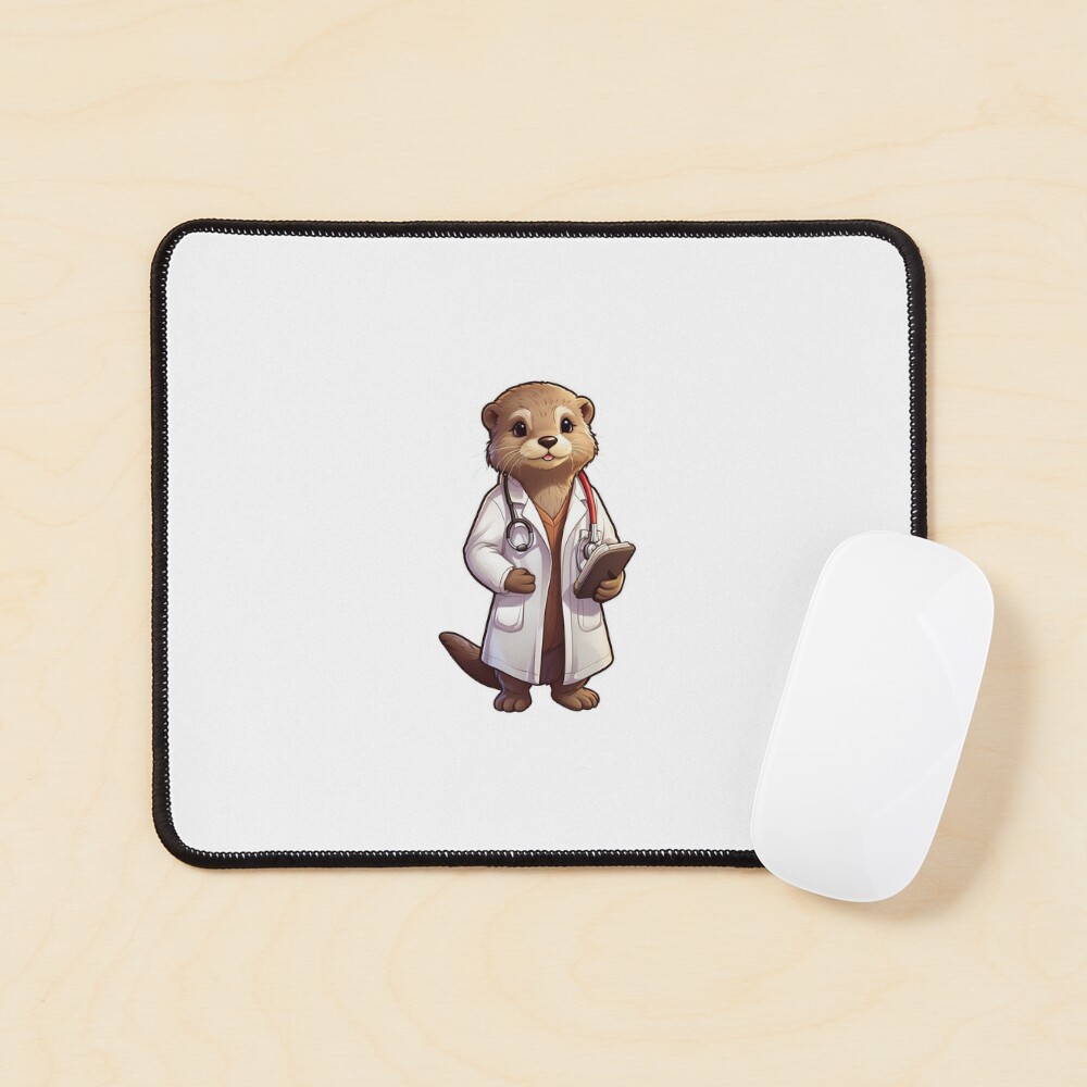 "cute doctor otter" Sticker by Artwithima | Redbubble