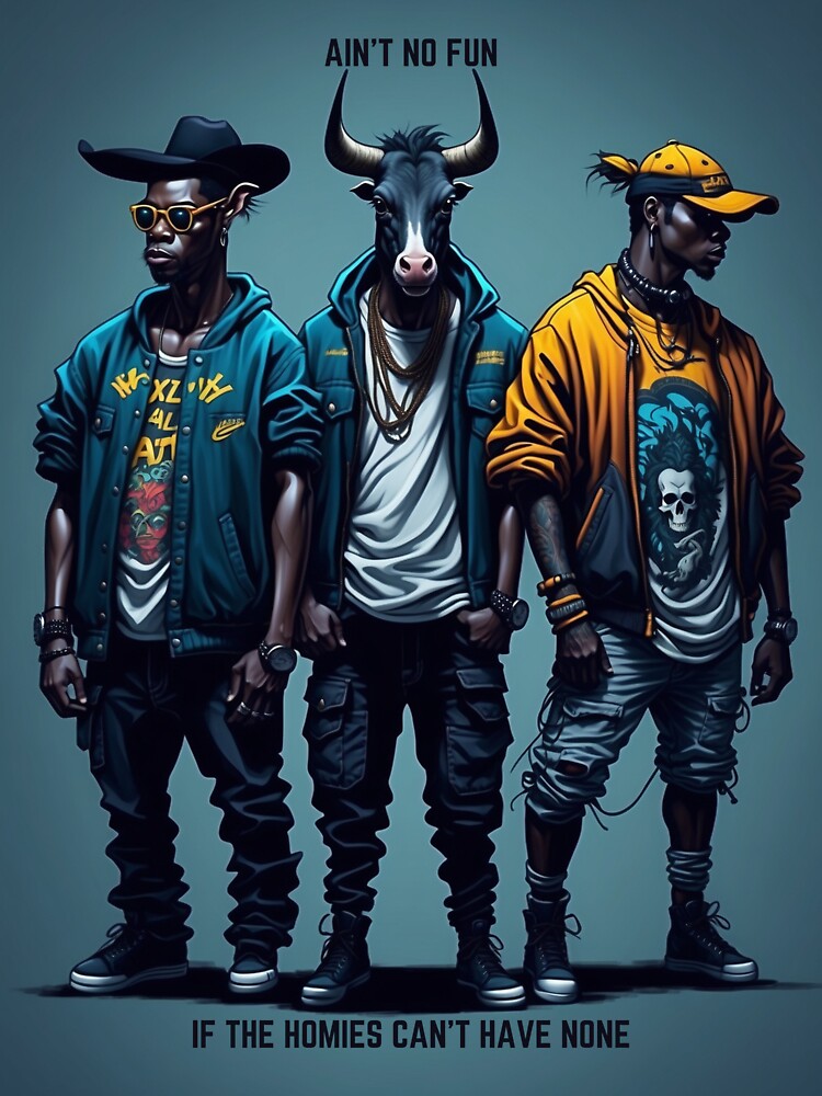 "Ain't no fun" Sticker for Sale by chirkut | Redbubble