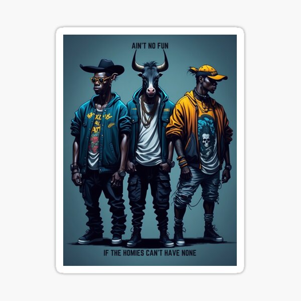 "Ain't no fun" Sticker for Sale by chirkut | Redbubble