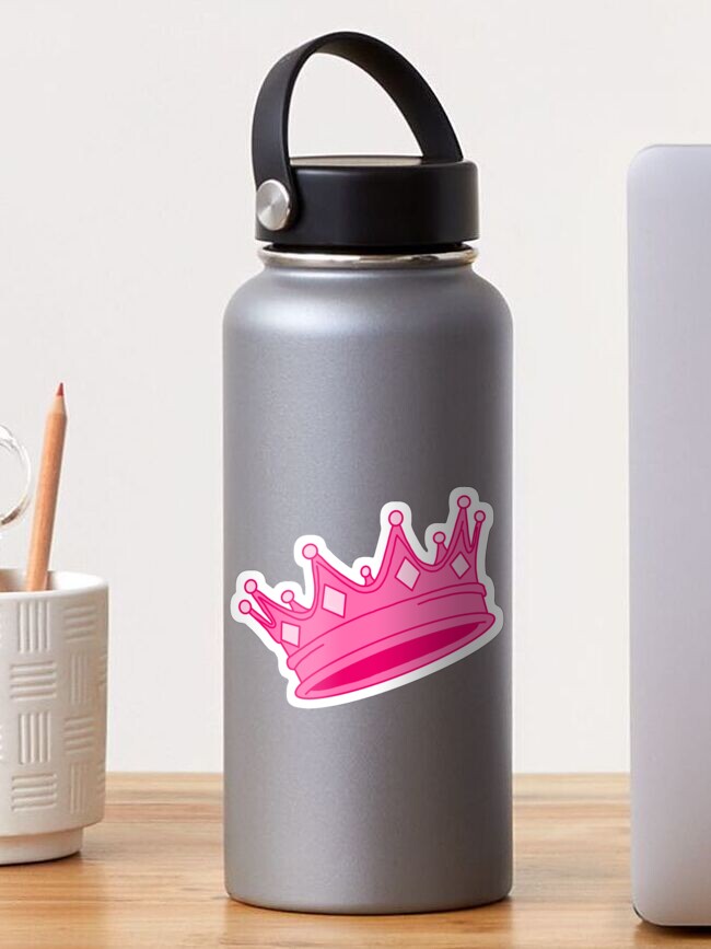 "Pink crown" Sticker by Enyalis | Redbubble