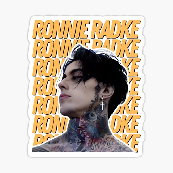 "Ronnie Radke" Sticker for Sale by kylerklingshop | Redbubble
