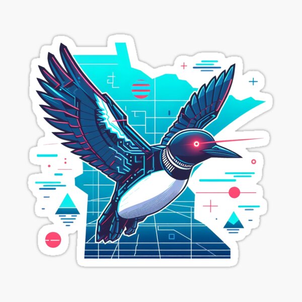 "Minnesota Lazer Loon" Sticker for Sale by Loon Crew | Redbubble