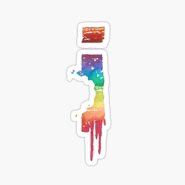 "Rainbow iZombie logo" Sticker by Amelia-Roses | Redbubble