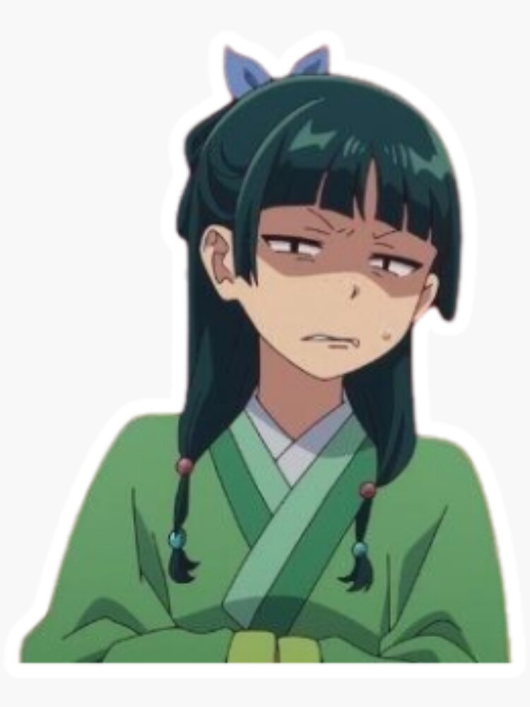 "MaoMao ShaoMao Apothecary Diaries Disgust Sticker" Sticker for Sale by ...