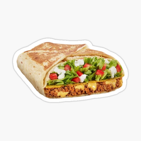 "Crunchwrap Supreme Sticker" Sticker for Sale by willdunphey | Redbubble
