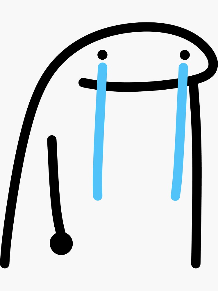 "Crying Meme Sticker" Sticker for Sale by AmandaDigital | Redbubble