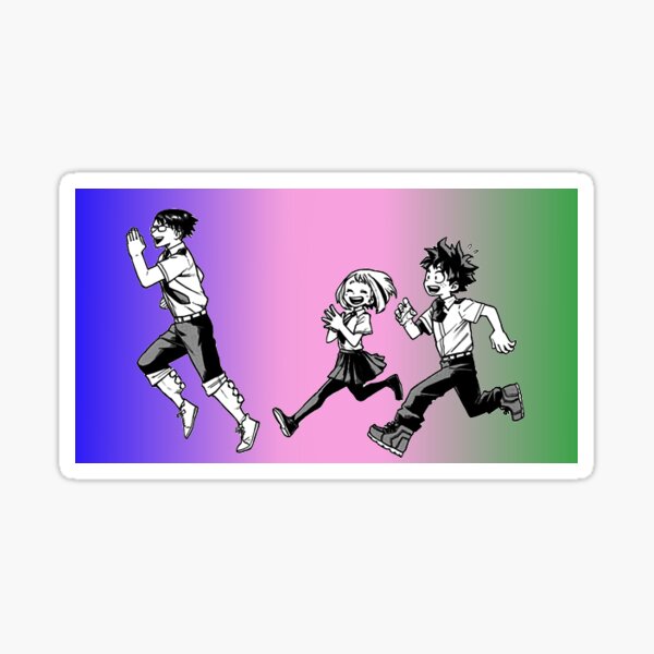 Iida Ochako And Izuku Sticker For Sale By Portgasdmeme Redbubble