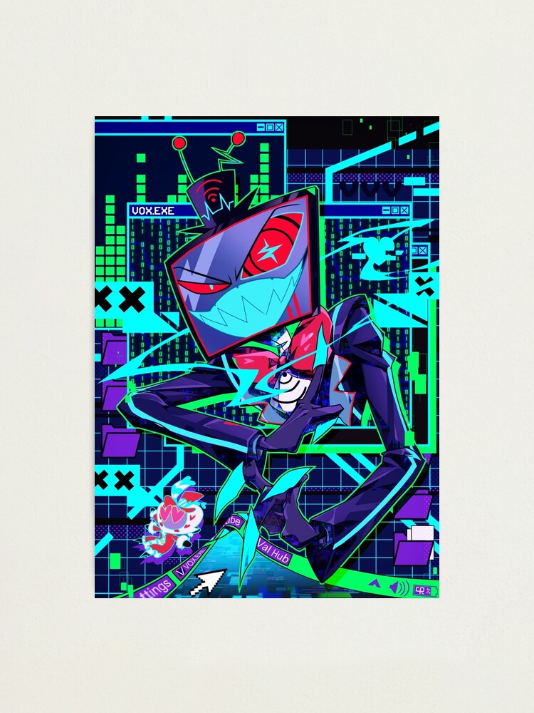 "Hazbin Hotel Vox Digital Windows Program" Photographic Print for Sale ...