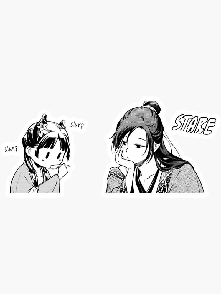 " Jinshi MaoMao Love ShaoMao The Apothecary Diaries Sticker" Sticker ...