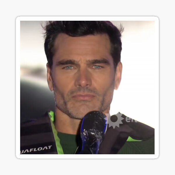 "Hernan drago mewing meme mogged" Sticker by dreikk | Redbubble