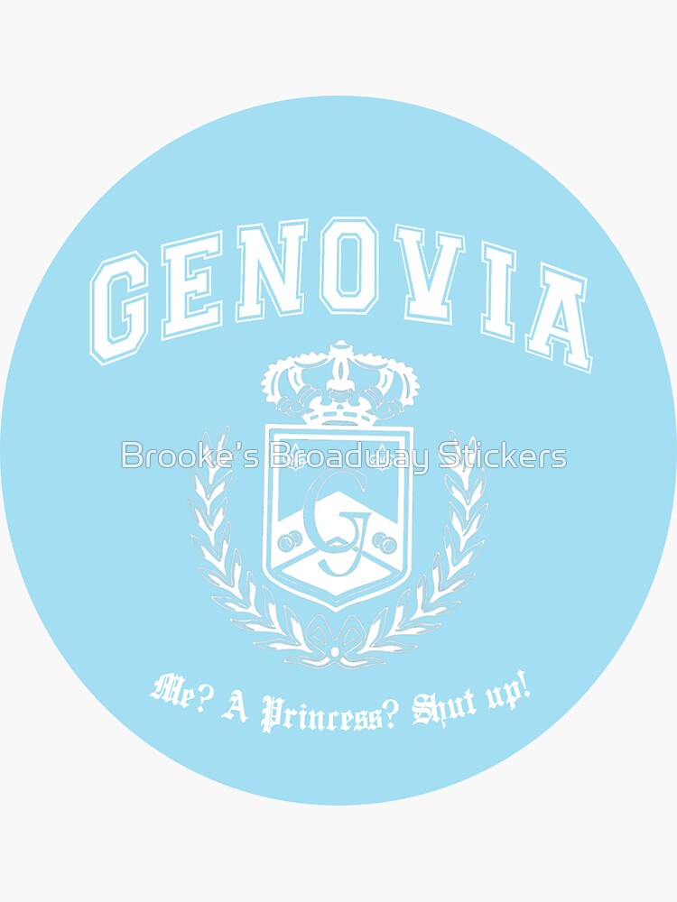 "Genovia Sticker Princess Diaries Film Sticker" Sticker for Sale by ...