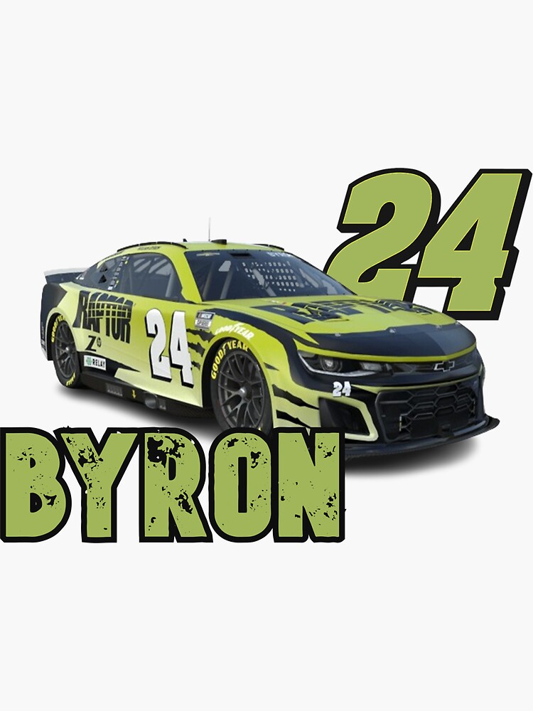 "William Byron - 2024 Raptor Scheme" Sticker for Sale by Throttle ...
