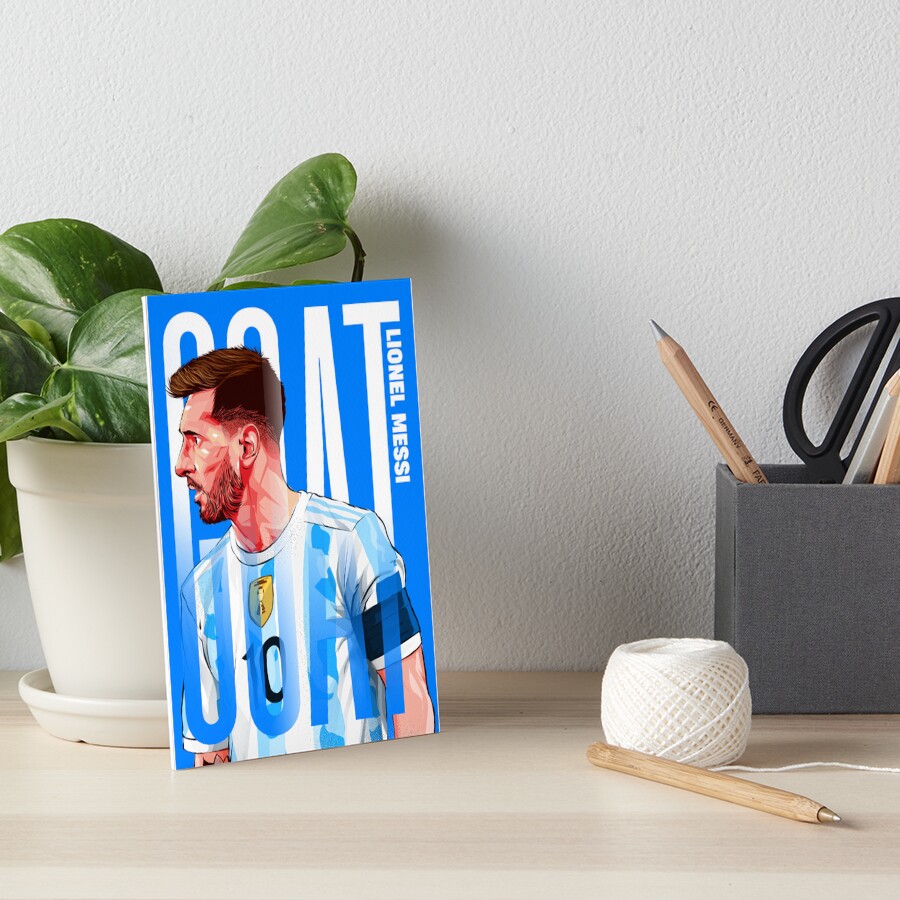 "Lionel Messi The GOAT Illustration artwork " Poster for Sale by ...