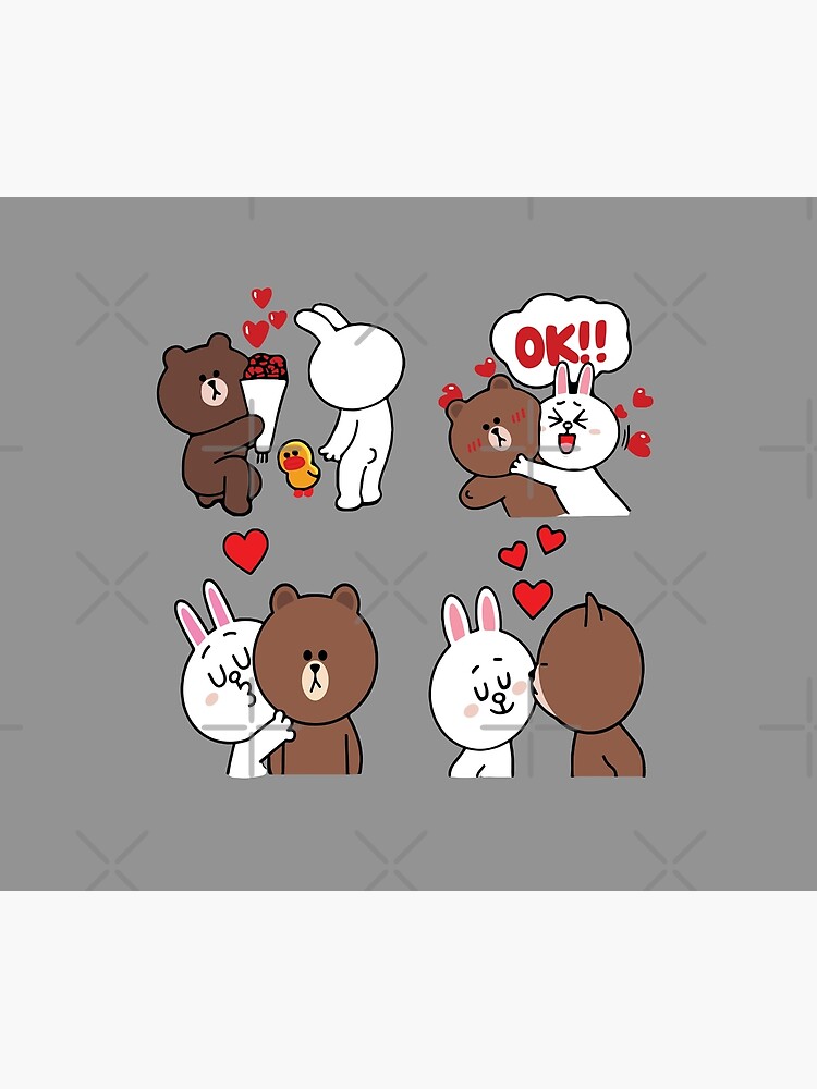 "Brown Bear white Rabbit story love! ️ " Throw Blanket for Sale by ...