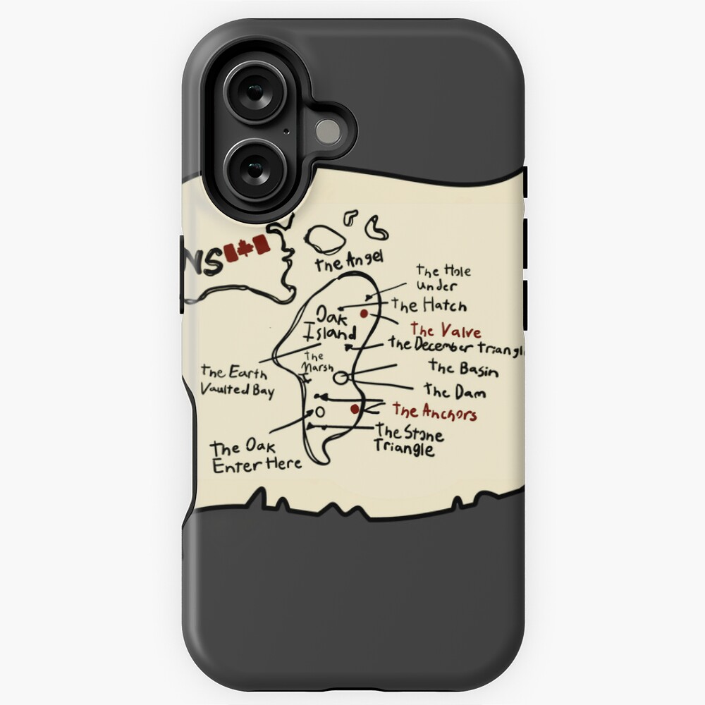 "The Curse of Oak Island Zena Halpern Map, Nova Scotia Canada" Sticker ...