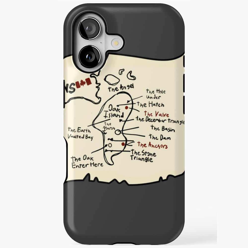 "The Curse of Oak Island Zena Halpern Map, Nova Scotia Canada" Sticker ...