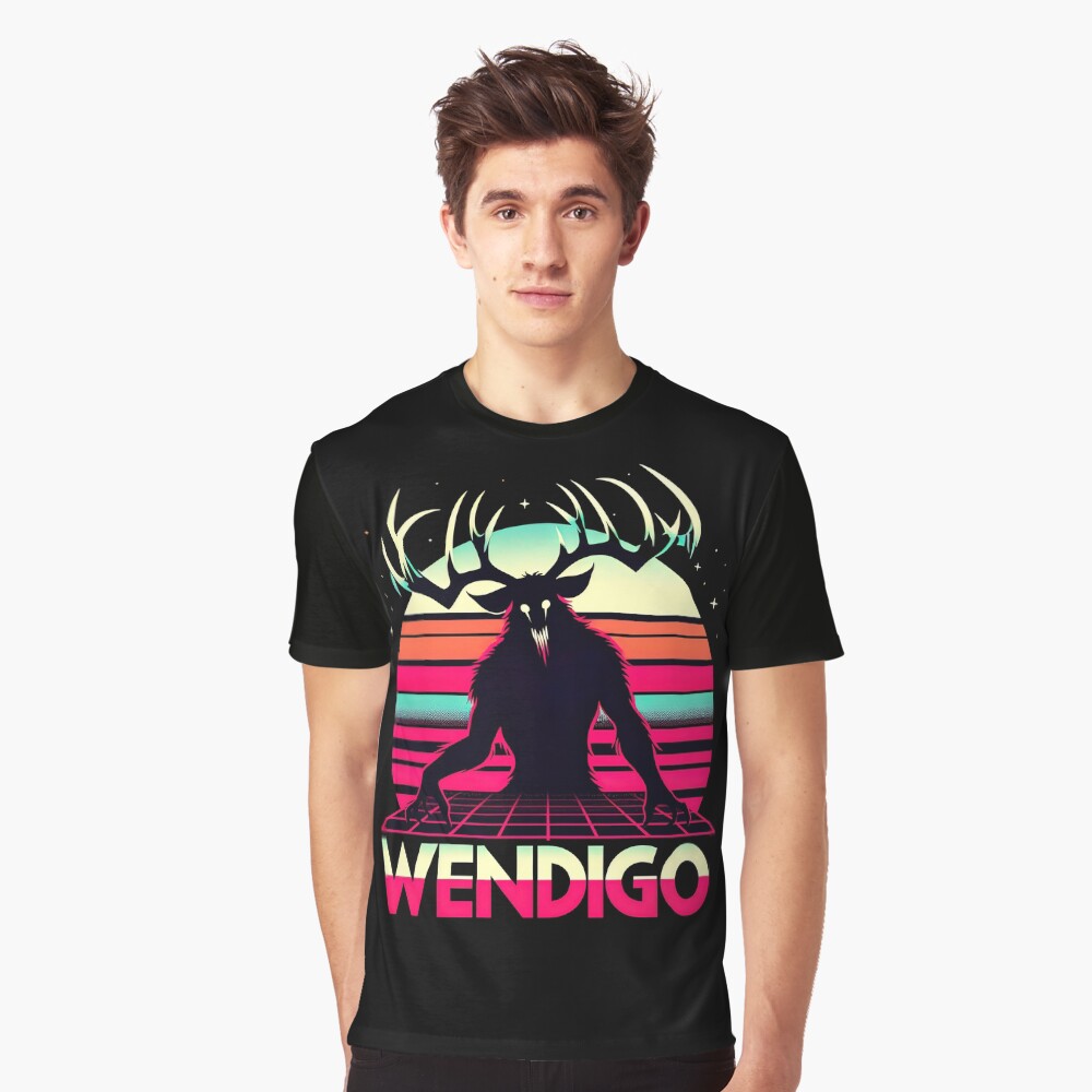 "Wendigo Retro Cryptid Supernatural Folklore Monster Graphic ...