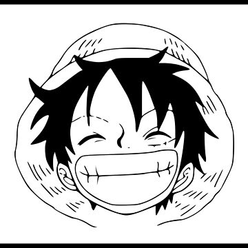 "luffy head" Sticker for Sale by sandsgnn | Redbubble